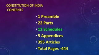 1. constitution of india, 1949 gp2 | PPTX