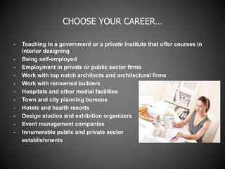 1.introduction to interior architectural design | PPTX