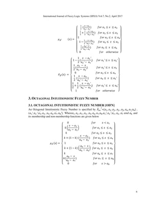 A NEW APPROACH FOR RANKING OF OCTAGONAL INTUITIONISTIC FUZZY NUMBERS | PDF