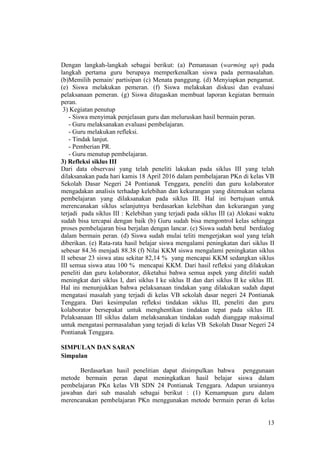 1. metode bermain peran | PDF