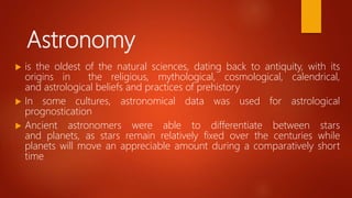 1. ancient beliefs on astronomy | PPTX
