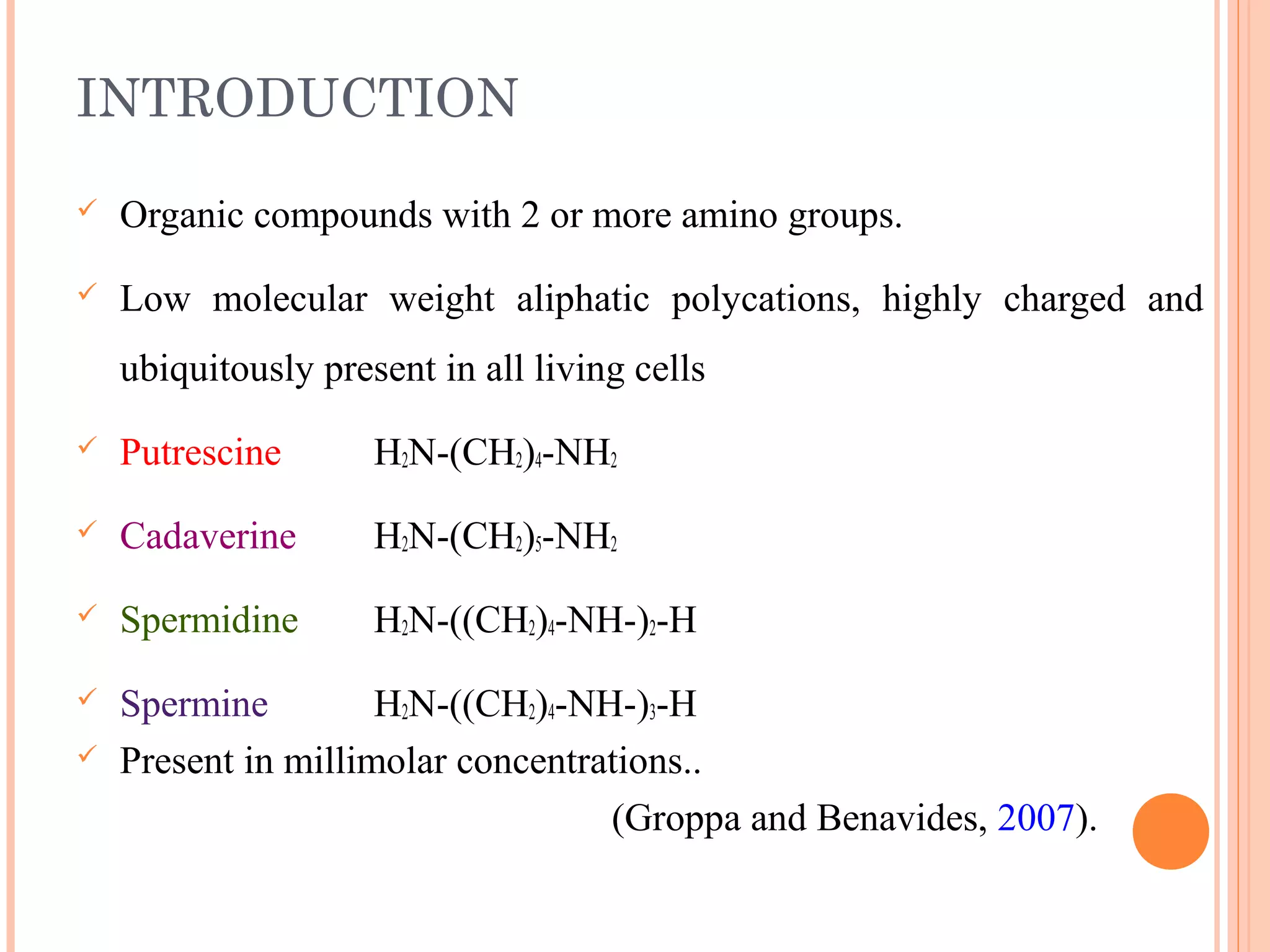 1. Role of polyamines in Flowering and Fruit ripening | PPT