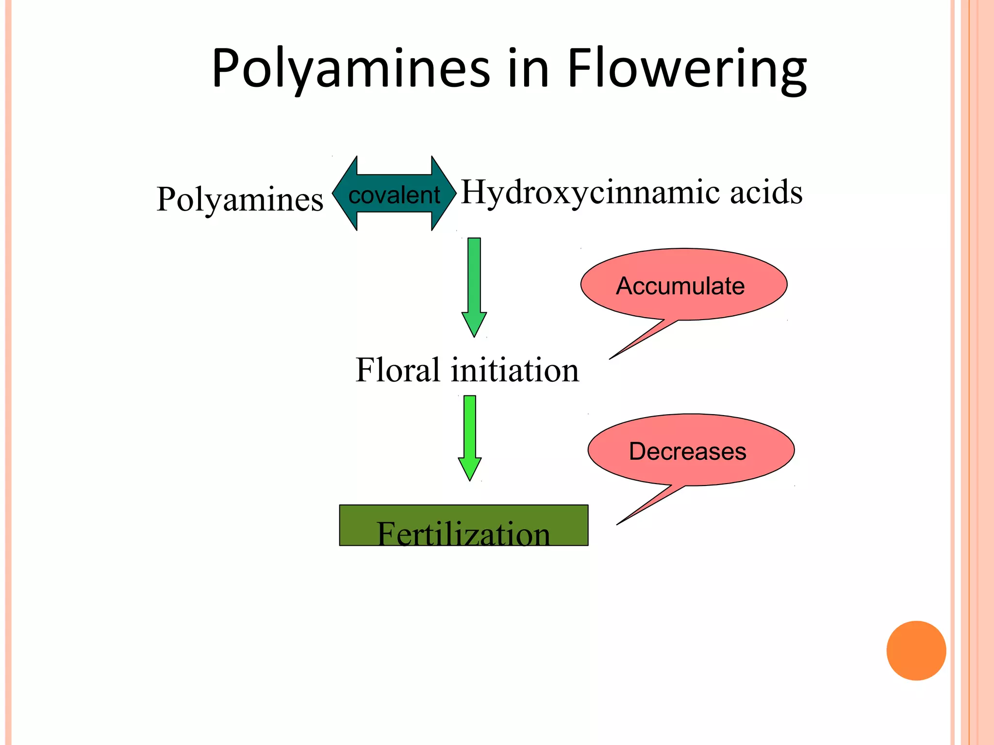 1. Role of polyamines in Flowering and Fruit ripening | PPT