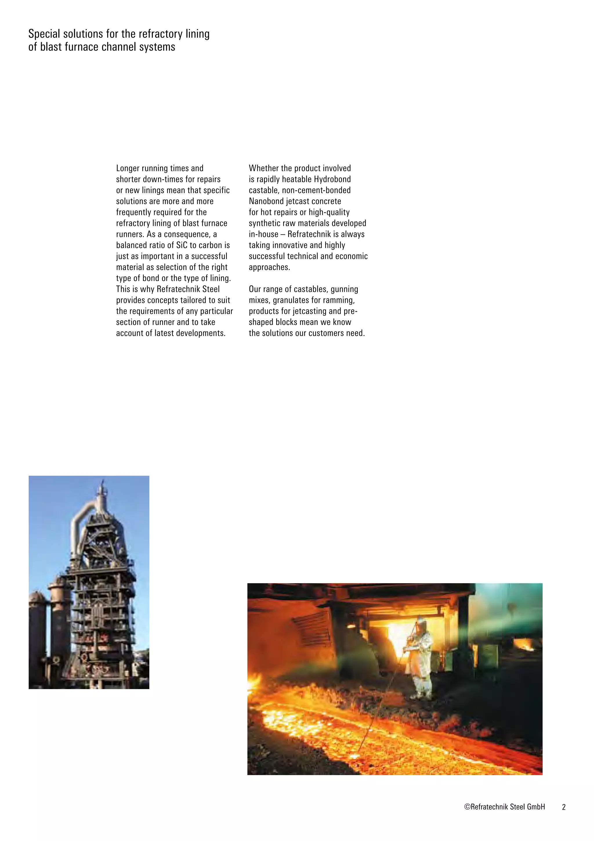 Lining Concepts for Blast Furnace Runners | PDF