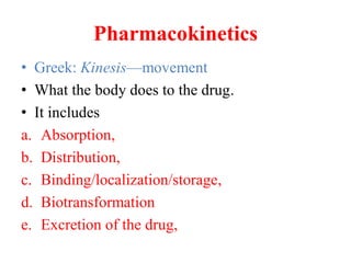 1. intro to pharmacology 1 | PDF
