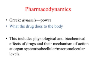 1. intro to pharmacology 1 | PDF