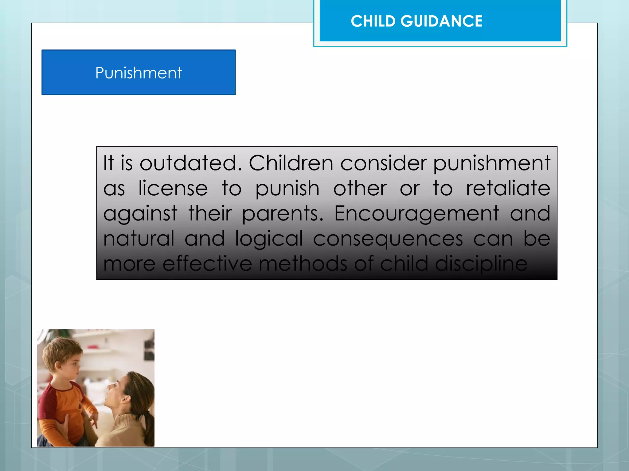 child guidance and its principles | PDF