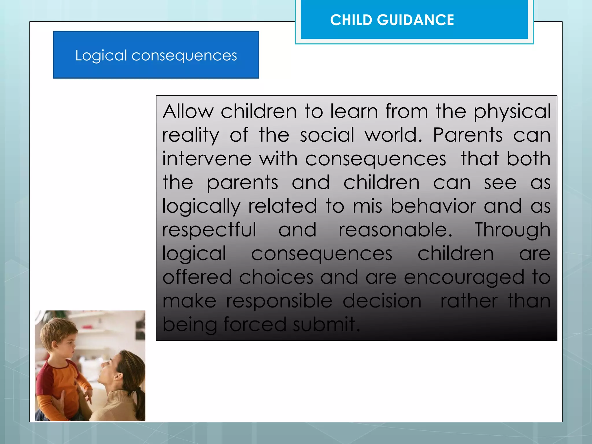 child guidance and its principles | PDF