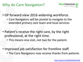 General Practice Transformation Champions: Care Navigation | PPT