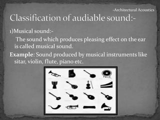 Architectural acoustics | PPTX