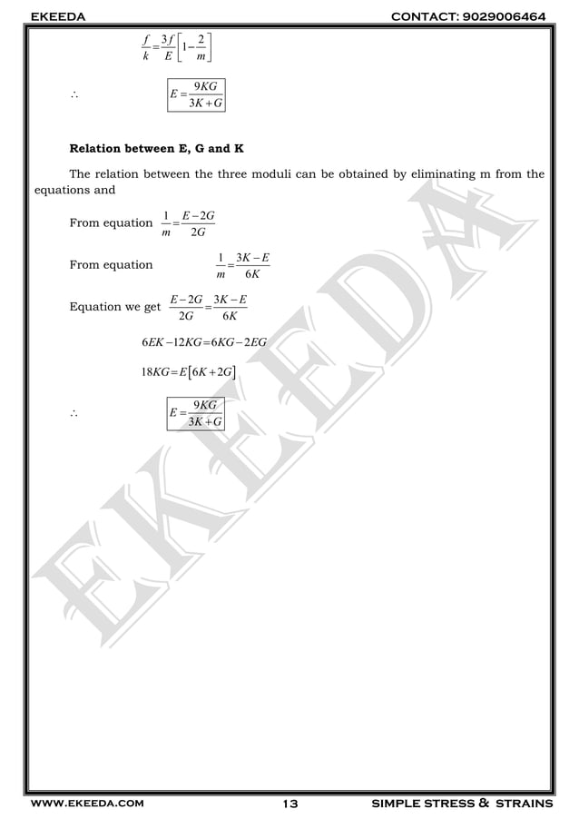 1. simple stress and strains | PDF | Physics | Science