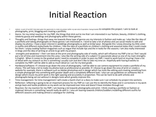 1. initial plans | PPT