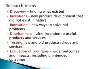 1.introduction research (manju) | PPTX