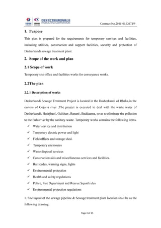 Method statement of temporary office and fa | PDF