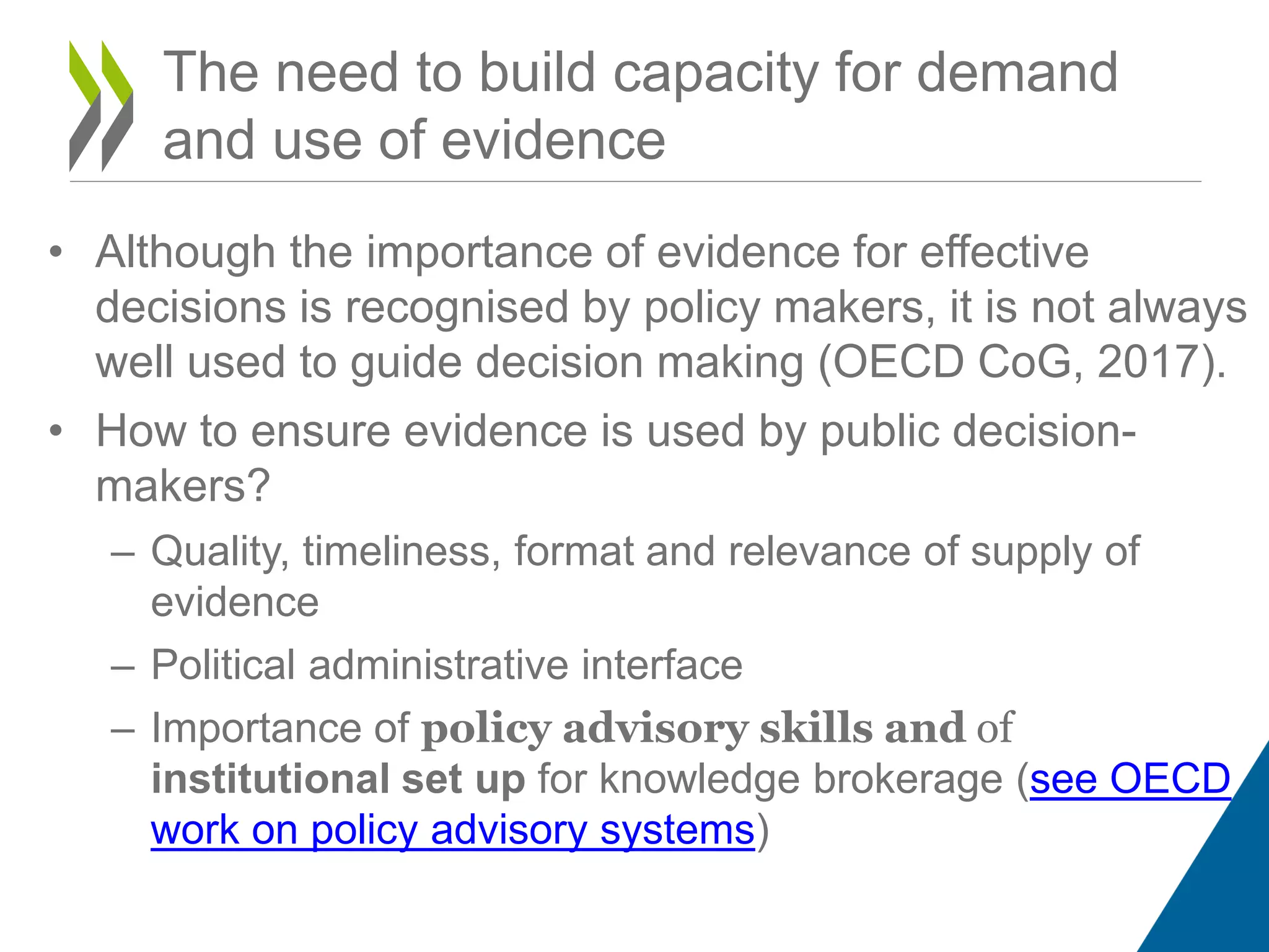 Skills for policymakers for evidence-informed policymaking - Stéphane ...