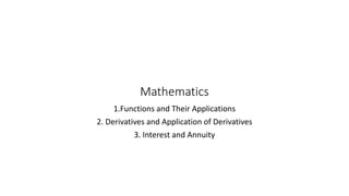 1. functions and their applications | PPT