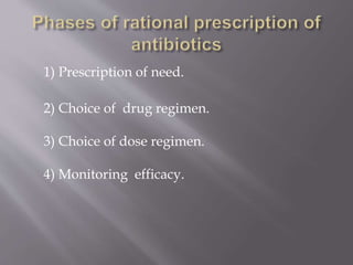 1. Rational use of antiobiotics and antibiotics resistance | PPT