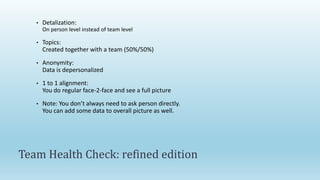 Pavel Kamyshov "Team Health Check" Kyiv PM Club | PPTX