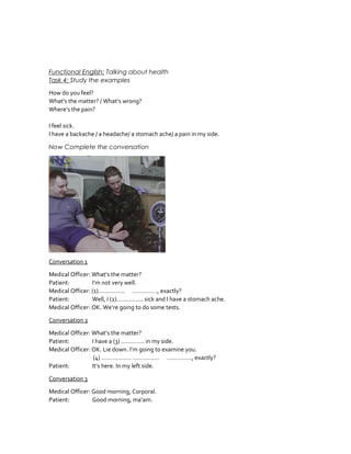 1.5.- Echo Lesson: Sick call | DOC