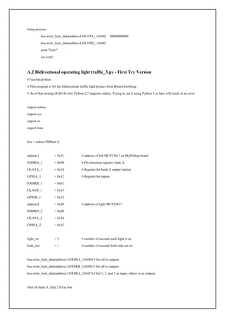 Raspberry Pi Traffic Light | PDF