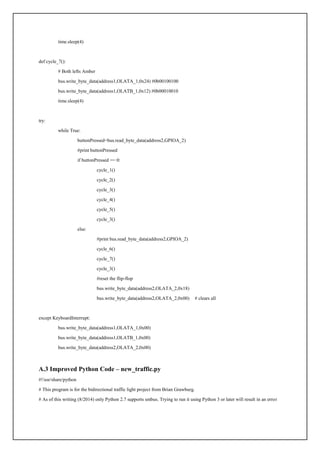 Raspberry Pi Traffic Light | PDF