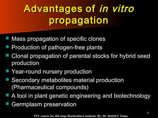 1. propagation by plant tissue culture | PPT