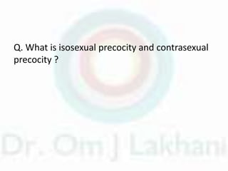 PRIMER TO PRECOCIOUS PUBERTY | PPT