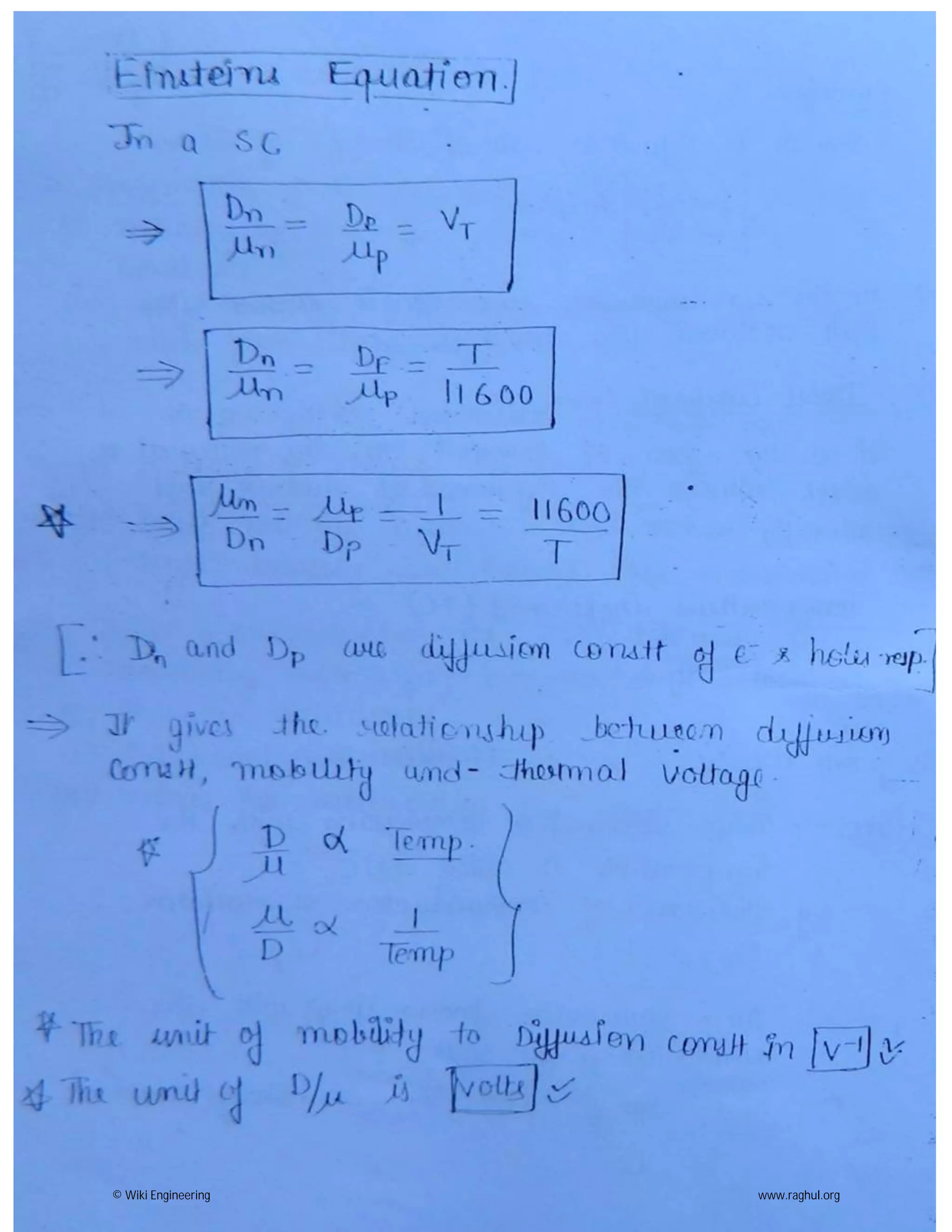 electronic device and circuit made easy hand written notes Gate ECE | PDF