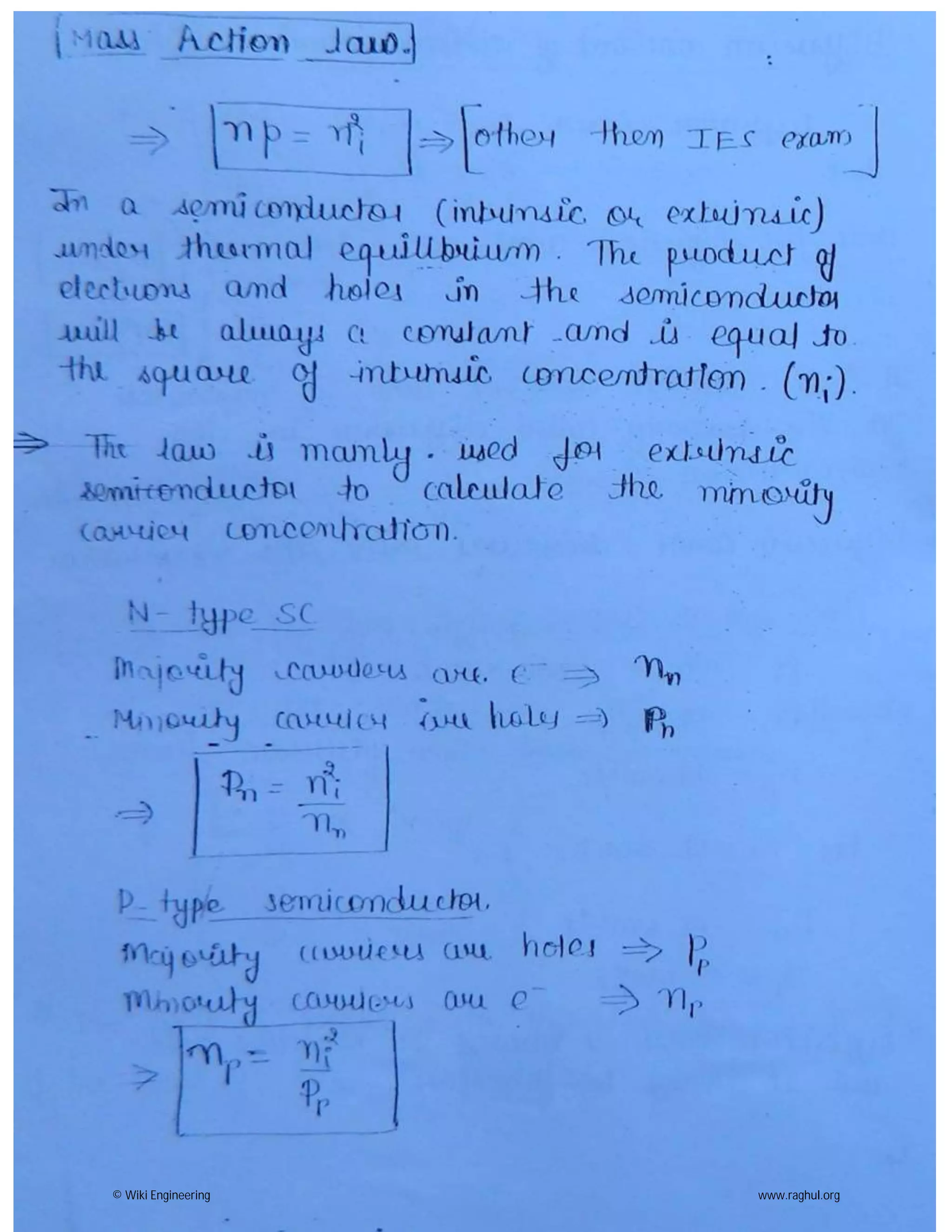 electronic device and circuit made easy hand written notes Gate ECE | PDF