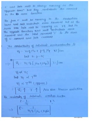 electronic device and circuit made easy hand written notes Gate ECE | PDF