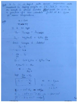 electronic device and circuit made easy hand written notes Gate ECE | PDF