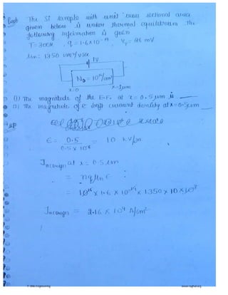 electronic device and circuit made easy hand written notes Gate ECE | PDF