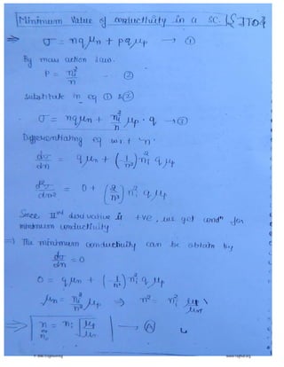electronic device and circuit made easy hand written notes Gate ECE | PDF