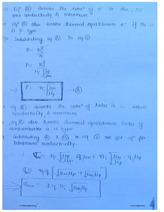 electronic device and circuit made easy hand written notes Gate ECE | PDF