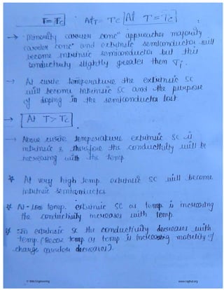 electronic device and circuit made easy hand written notes Gate ECE | PDF