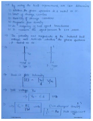 electronic device and circuit made easy hand written notes Gate ECE | PDF