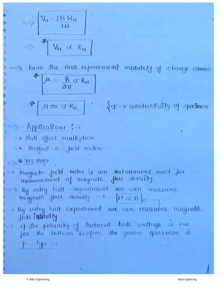 electronic device and circuit made easy hand written notes Gate ECE | PDF