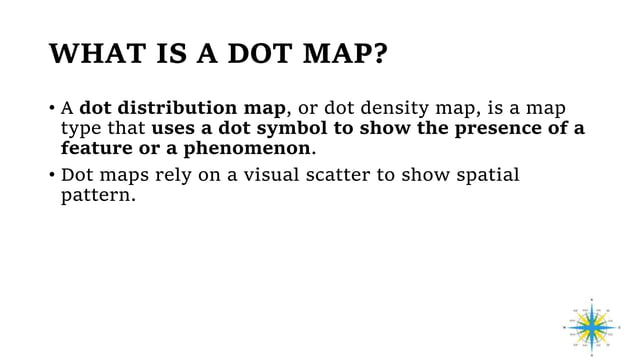 GEOGRAPHIC SKILLS: DOT MAPS | PPTX | Geography | Science