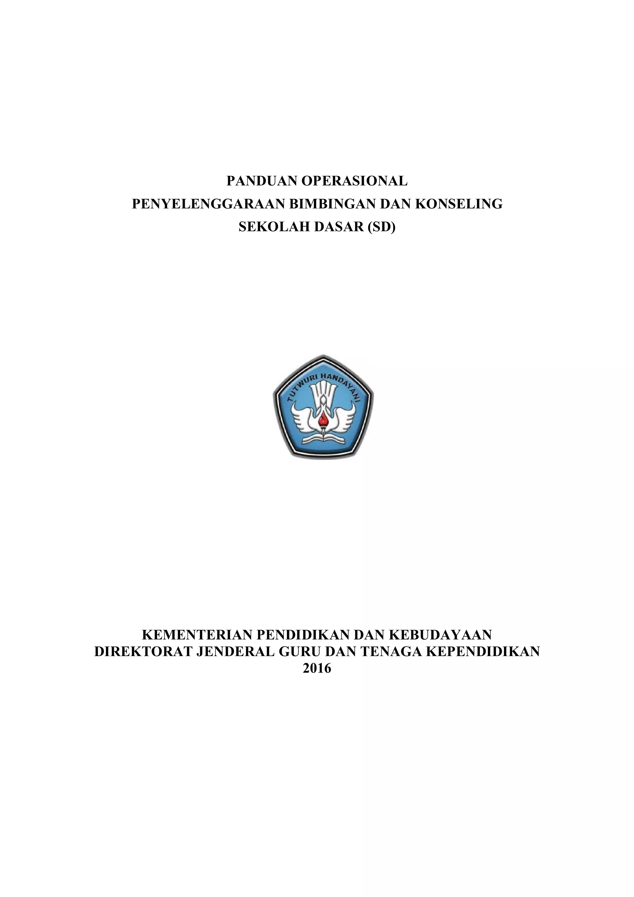 panduan penyelenggaraan BK di SD | PDF