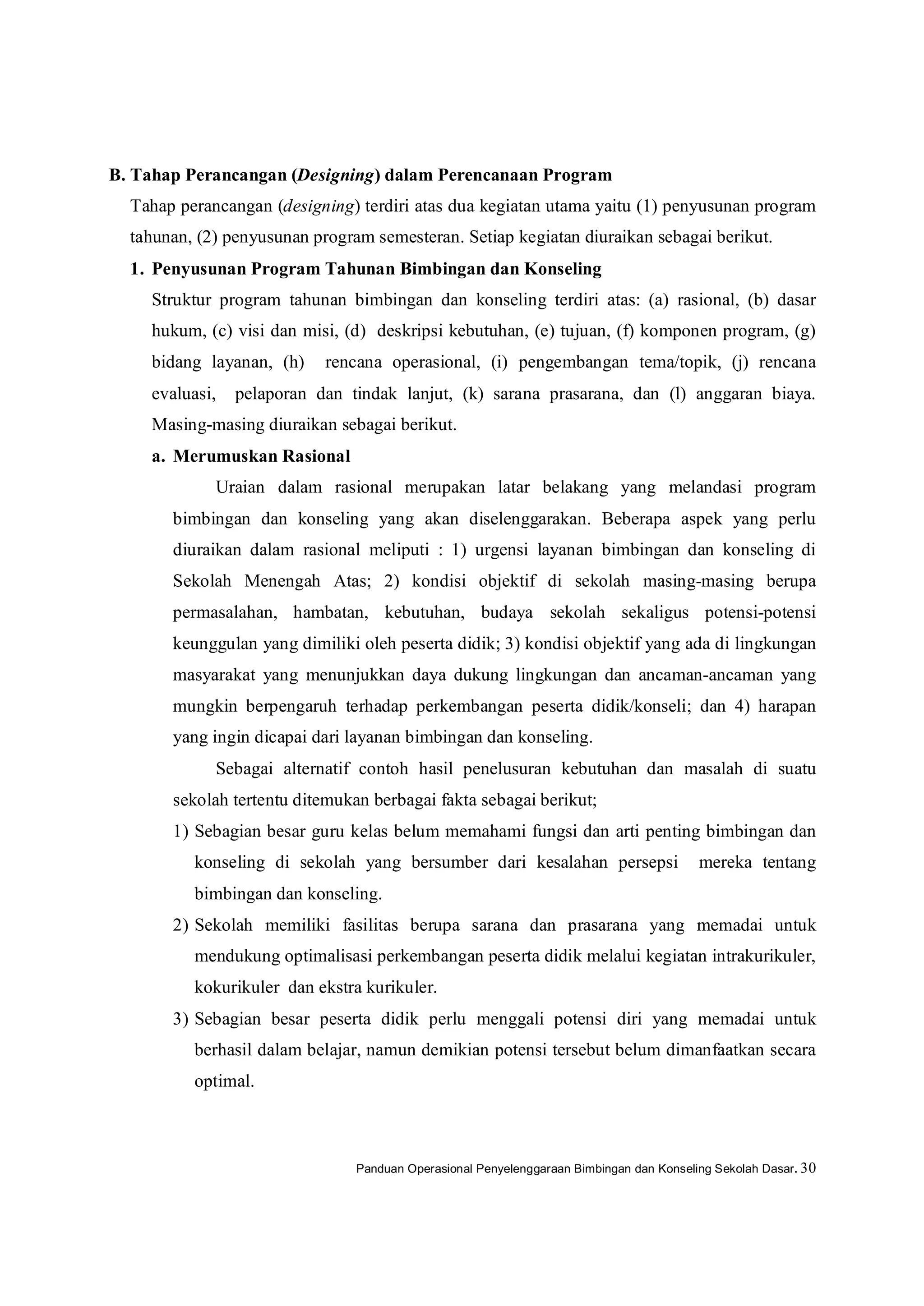 panduan penyelenggaraan BK di SD | PDF