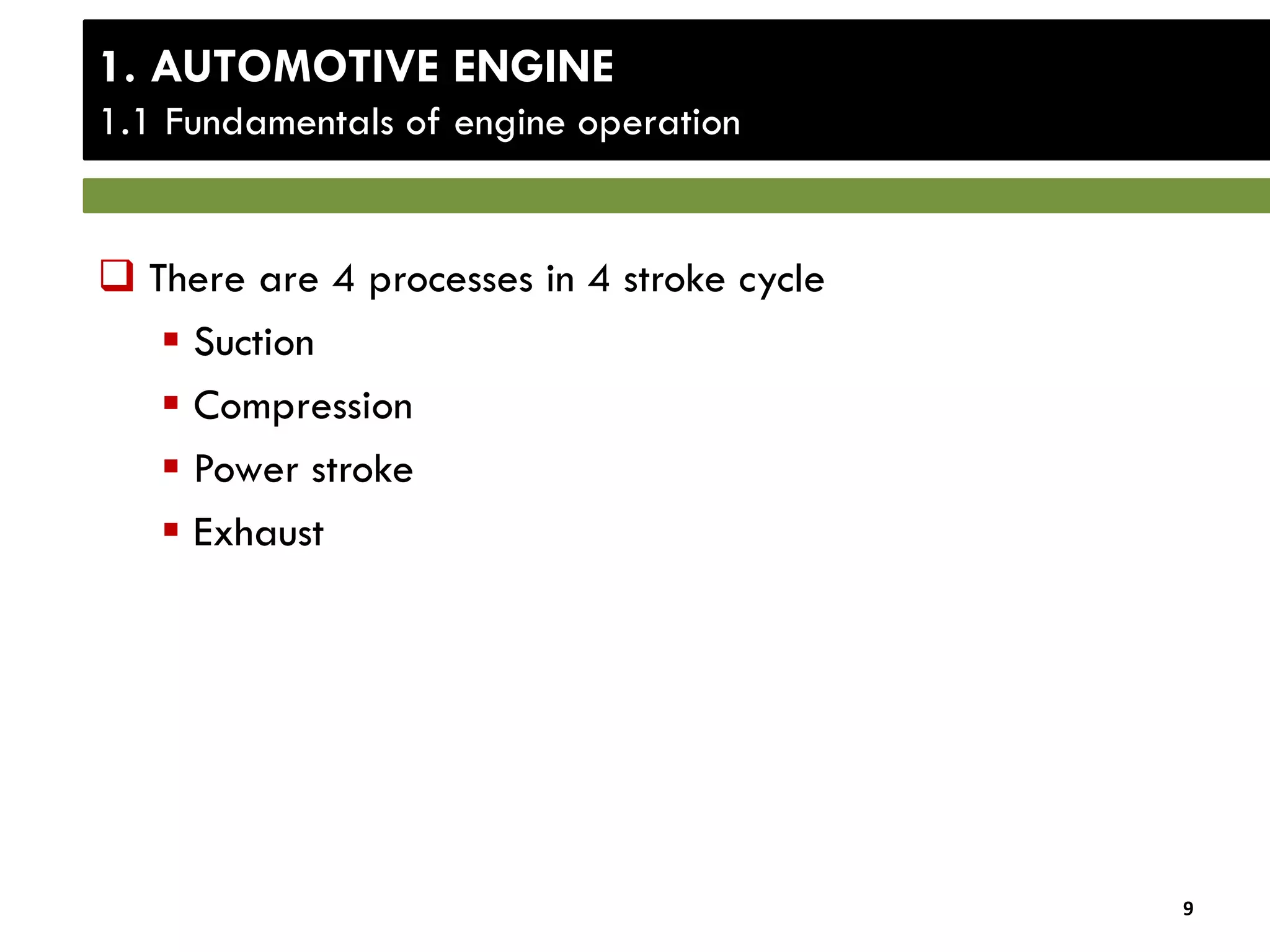1.1 fundamentals of engine operation | PDF