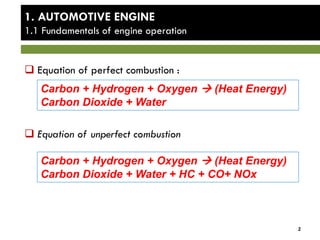 1.1 fundamentals of engine operation | PDF