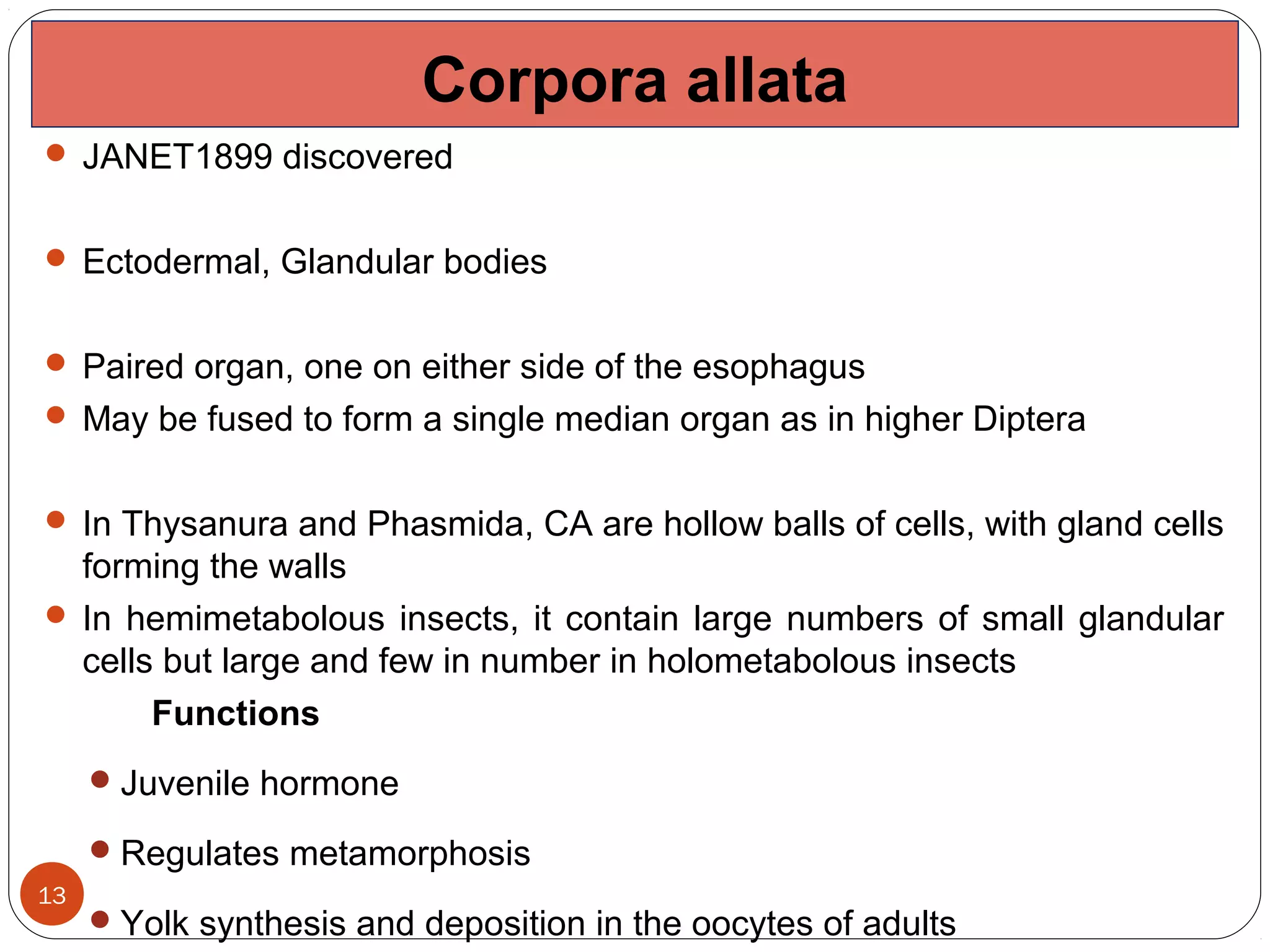 1.Physiology and Biochemistry of Insect Hormones | PPT