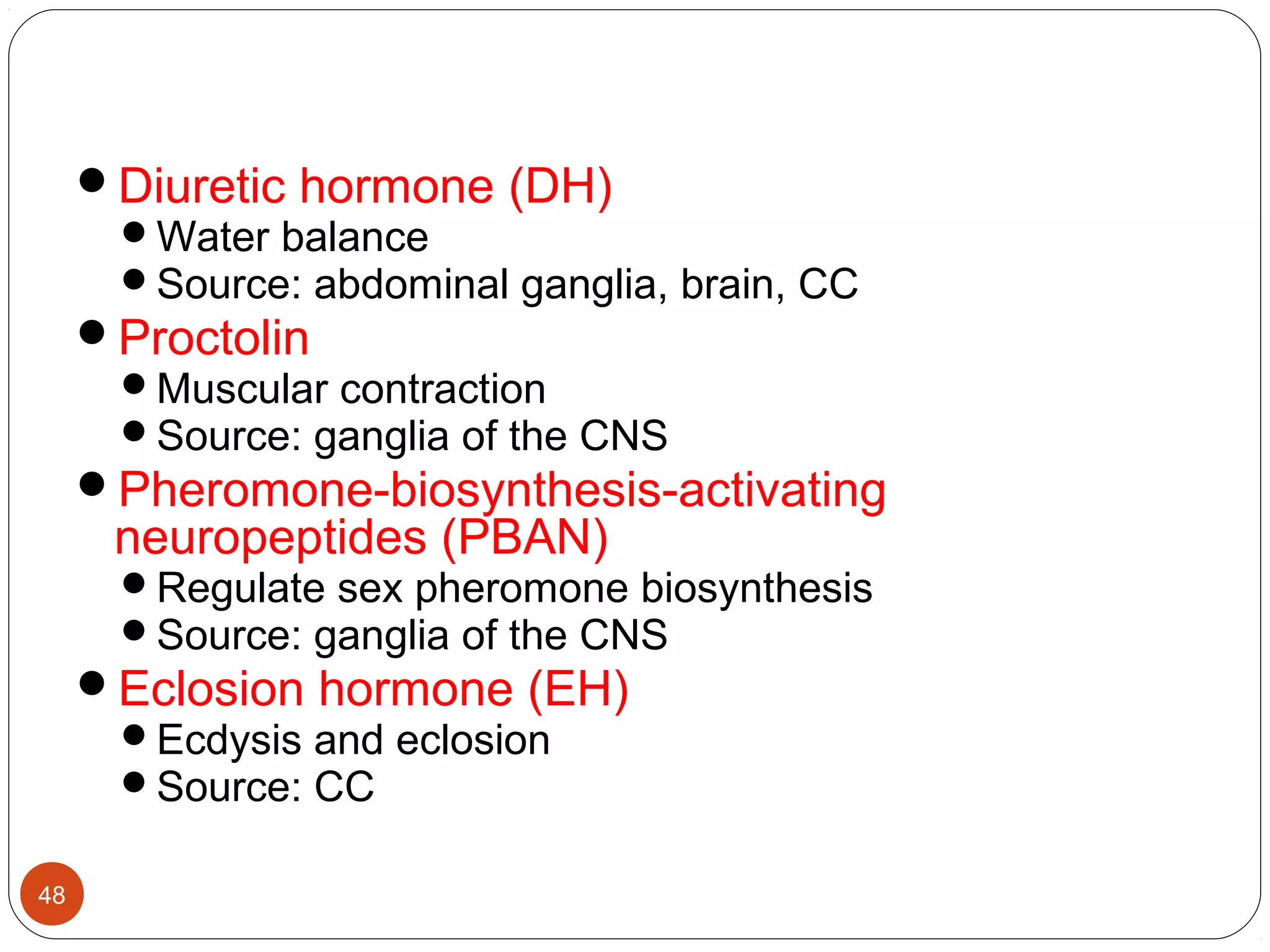 1.Physiology and Biochemistry of Insect Hormones | PPT