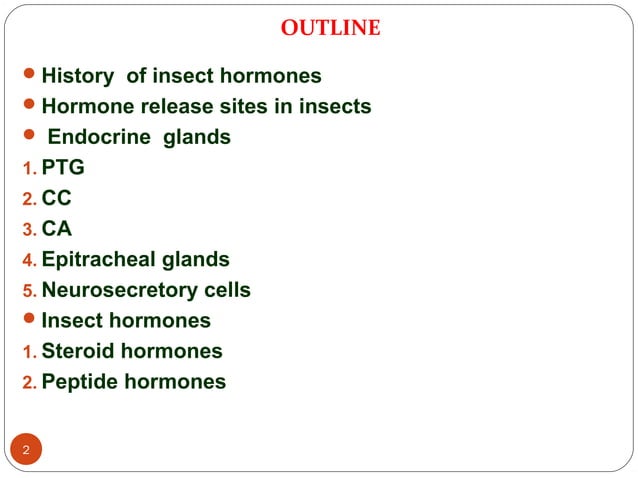 1.Physiology and Biochemistry of Insect Hormones | PPT | Endocrine and ...
