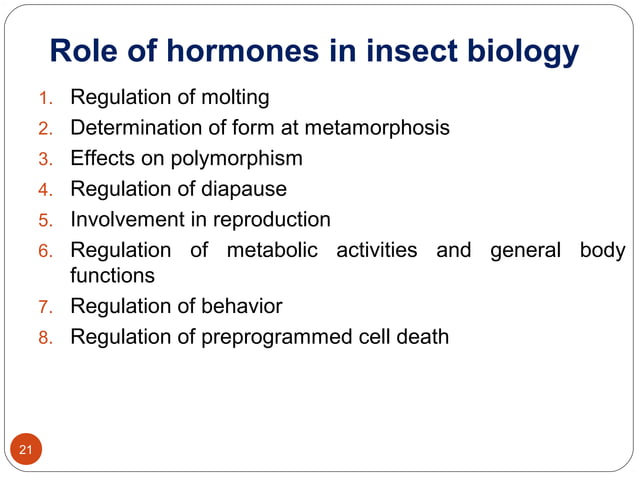 1.Physiology and Biochemistry of Insect Hormones | PPT | Endocrine and ...