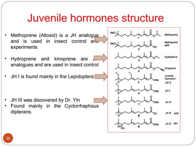 1.Physiology and Biochemistry of Insect Hormones | PPT | Endocrine and ...