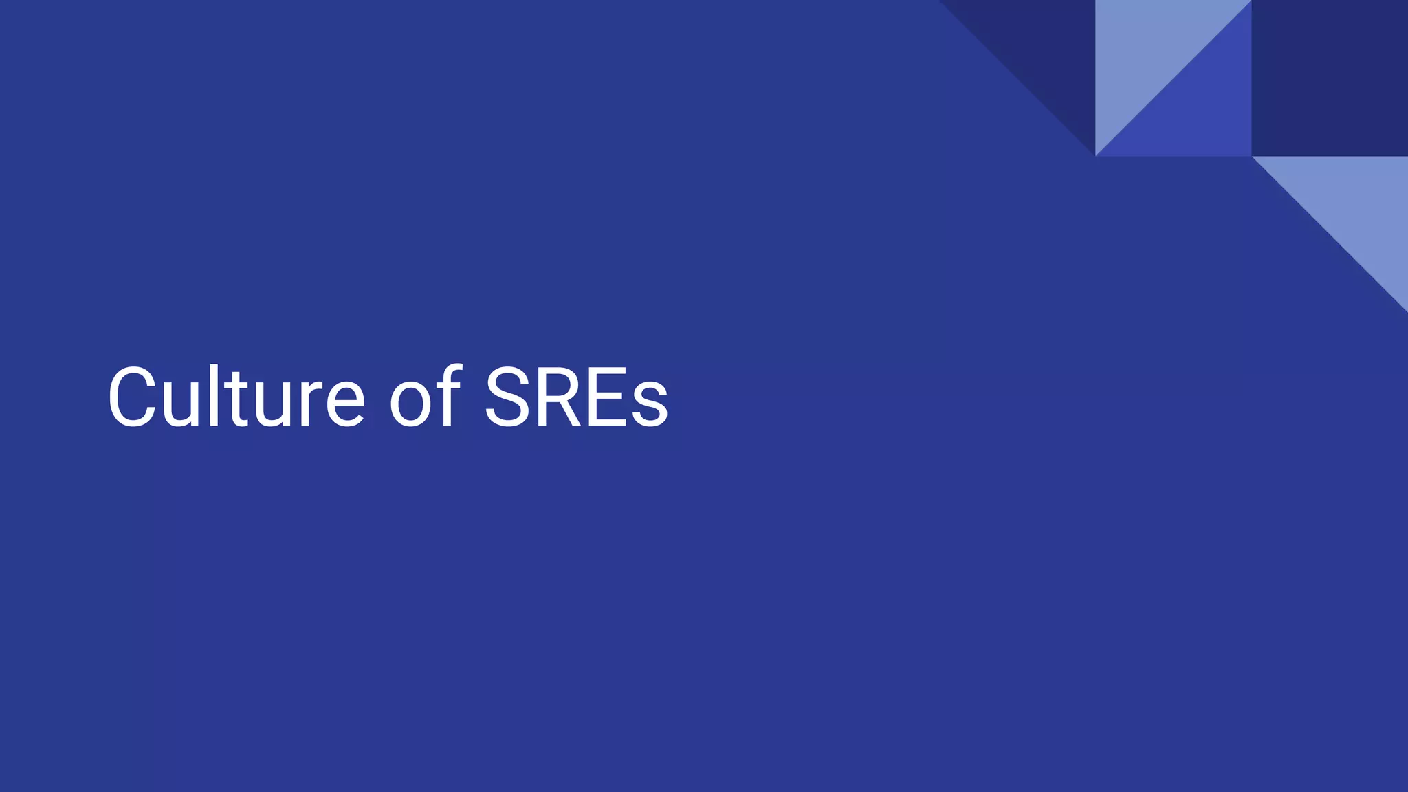 Overview of Site Reliability Engineering (SRE) & best practices | PDF