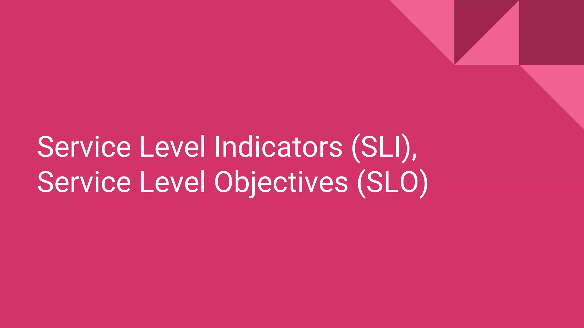 Overview of Site Reliability Engineering (SRE) & best practices | PDF