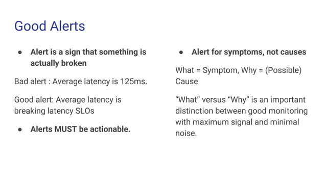 Overview of Site Reliability Engineering (SRE) & best practices | PDF